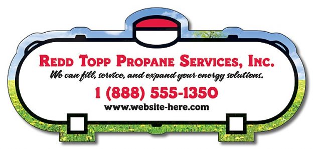Magnet - Propane Tank Shape (5x2.25) - 25 Mil.